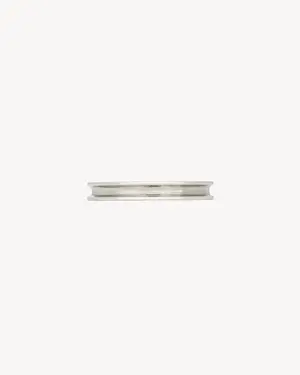 Saint Laurent Groove Cuff In Metal