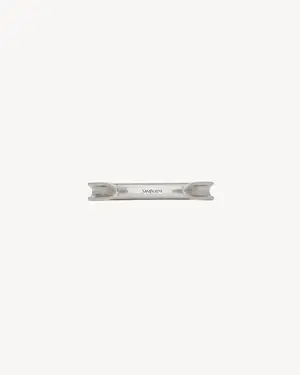 Saint Laurent Groove Cuff In Metal