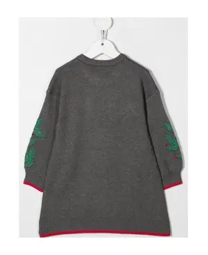 Kenzo Embroidered Giraffe Knitted Dress