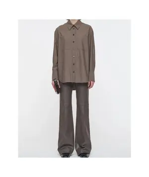 JOSEPH Herold Wool Shirt - Brown