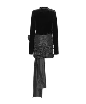 ROTATE BY BIRGER CHRISTENSEN Velvet Bow Mini Dress