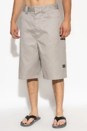 Balenciaga Logo Patch Utility Shorts - Grey