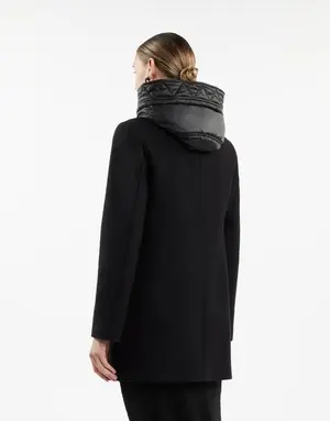 FAY Long Sleeved Hooded Coat - Black