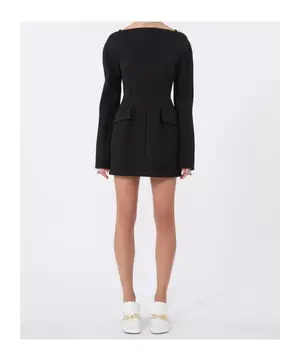 Sportmax Angus Shoulder Pad Mini Dress