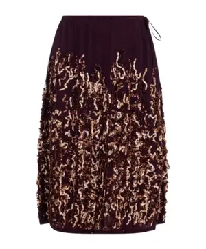 Dries Van Noten Embellished Midi Skirt