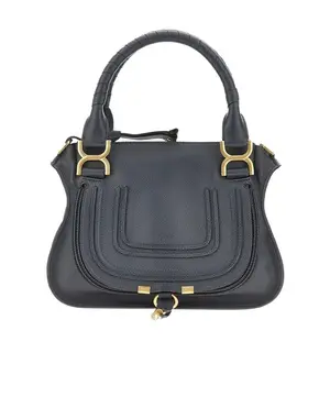 Chloé Small Marcie Leather Tote Bag - Blue