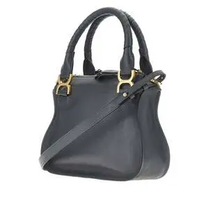 Chloé Small Marcie Leather Tote Bag - Blue
