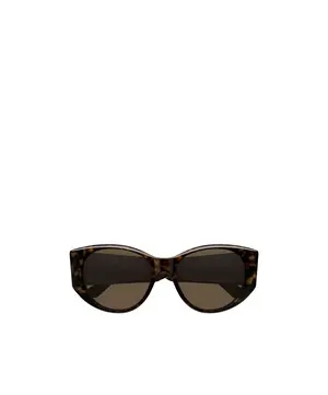 Balenciaga Nano Round Frame Sunglasses - Black