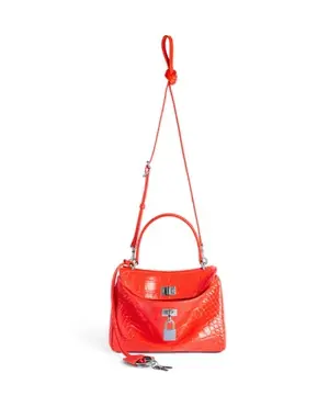 Balenciaga Rodeo Embossed Top Handle Bag