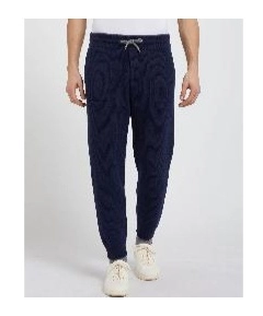 Brunello Cucinelli Ribbed Knit Drawstring Joggers - Navy Blue