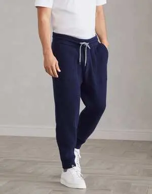 Brunello Cucinelli Ribbed Knit Drawstring Joggers - Navy Blue