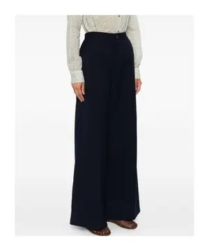 FORTE_FORTE Wide-leg Elasticated Waistband Trousers
