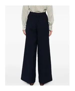 FORTE_FORTE Wide-leg Elasticated Waistband Trousers