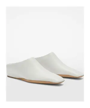 JIL SANDER Square Toe Wedge Mules