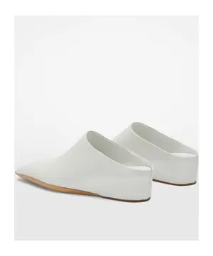 JIL SANDER Square Toe Wedge Mules