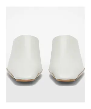 JIL SANDER Square Toe Wedge Mules