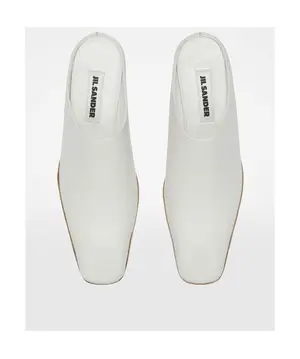 JIL SANDER Square Toe Wedge Mules