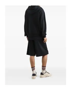 Dolce & Gabbana Logo Patch Bermuda Shorts