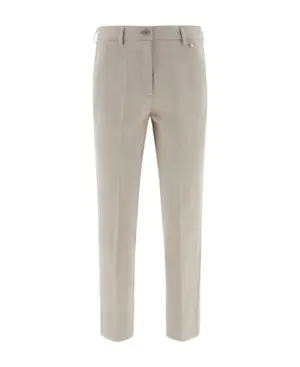Herno Straight-leg Tailored Stretch Trousers - Nude