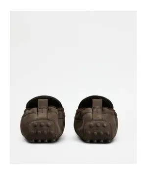 TOD'S Suede Gommino Loafers With Wool Lining