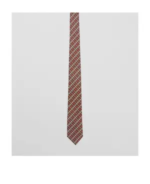 Burberry Vintage Check-patterned Pointed Tie - Brown