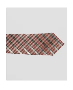 Burberry Vintage Check-patterned Pointed Tie - Brown