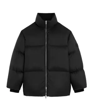 Celine Long Puffer Jacket In Light Nylon