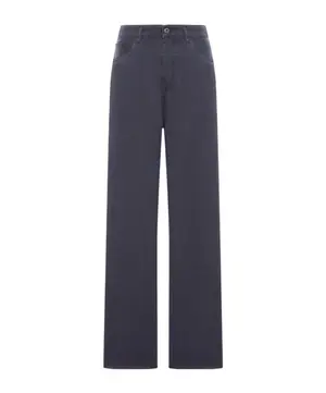 Miu Miu Logo Embroidered Denim Jeans - No