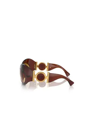 Versace Geometric Frame Sunglasses