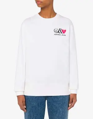 Moschino Take Away' Printed Round Neck Long Sleeve Sweater