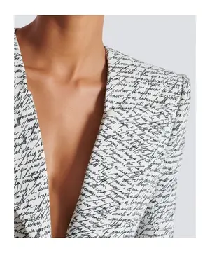 Balmain Printed Single-breasted Jacket