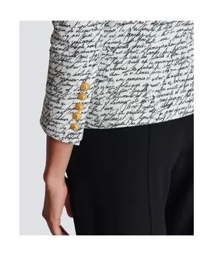 Balmain Printed Single-breasted Jacket