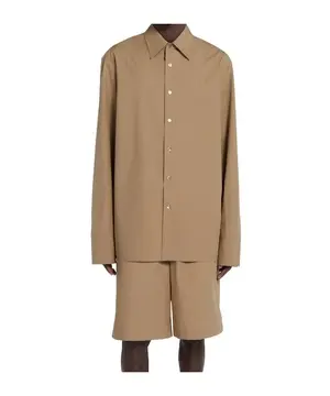 Gucci Embossed Long-sleeve Poplin Shirt