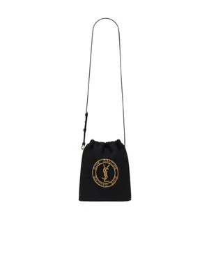 Saint Laurent Rive Gauche Bucket Bag - Black