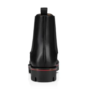 CHRISTIAN LOUBOUTIN Slip-on Ankle Boots With Elastic Sides And Striped Sole