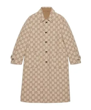 Gucci Reversible Gg Wool Coat