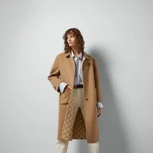 Gucci Reversible Gg Wool Coat