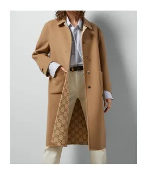 Gucci Reversible Gg Wool Coat