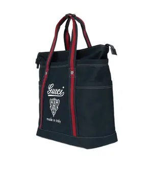 Gucci Printed Tote Bag - Dark Brown
