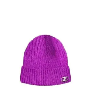 We11Done Logo Knitted Hat - Purple