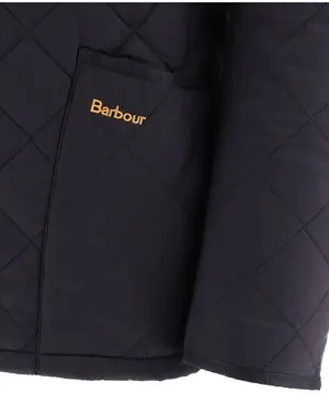 Barbour Heritage Liddesdale Quilted Jacket With Corduroy Collar - Black