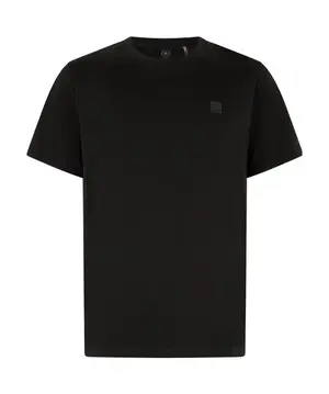 Moose Knuckles Logo Patch Crewneck T-shirt - Black