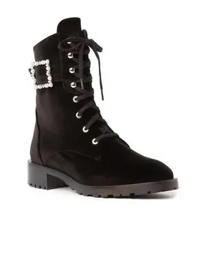 STUART WEITZMAN 40mm Buckle-fastening Lace-up Boots