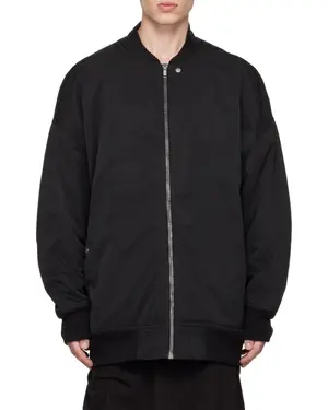 Rick Owens Long Bomber Jacket - Black