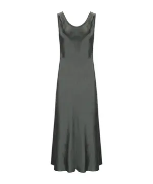 Max Mara Satin Midi Dress - Grey