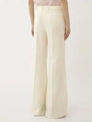 Chloé Wide-leg Tailored Trousers - White