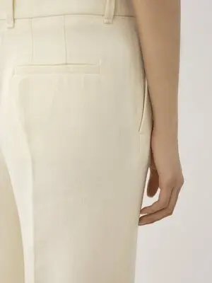 Chloé Wide-leg Tailored Trousers - White