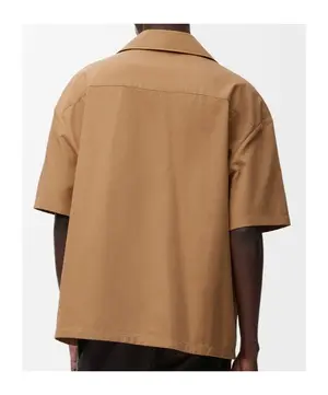 Loewe Zip Camp-collar Short-sleeve Shirt