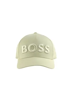 Hugo Boss Baseball Cap With Tonal Logo Embroidery - Milky White
