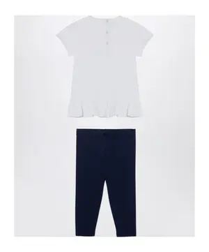 Polo Ralph Lauren Round Neck Teddy Bear Print T-shirt And Pants Set